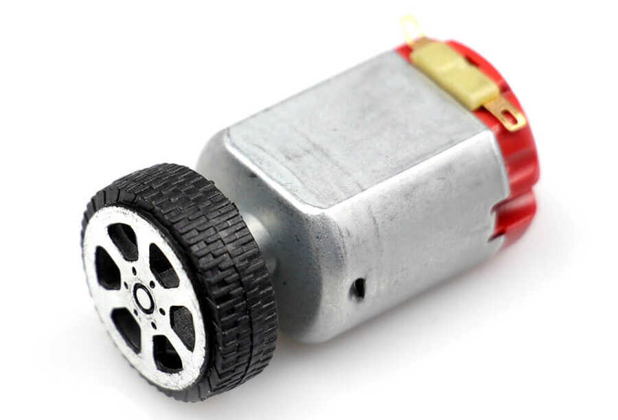 Mini Plastik Tekerlek Seti - 2 Adet Genel Robot Tekerlekleri