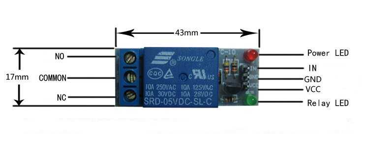 Tekli 12V Röle Kartı - 1 Way 12V Relay Module Röle Kartları
